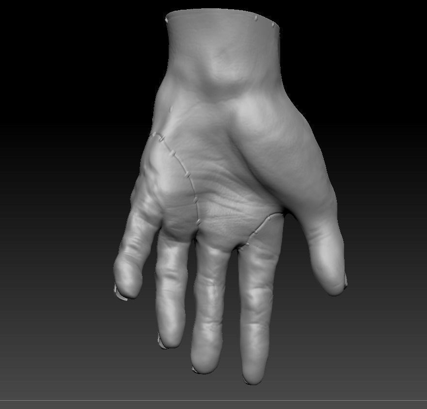 Wednesday Thing Hand Free free VR / AR / low-poly 3D model rigged ...