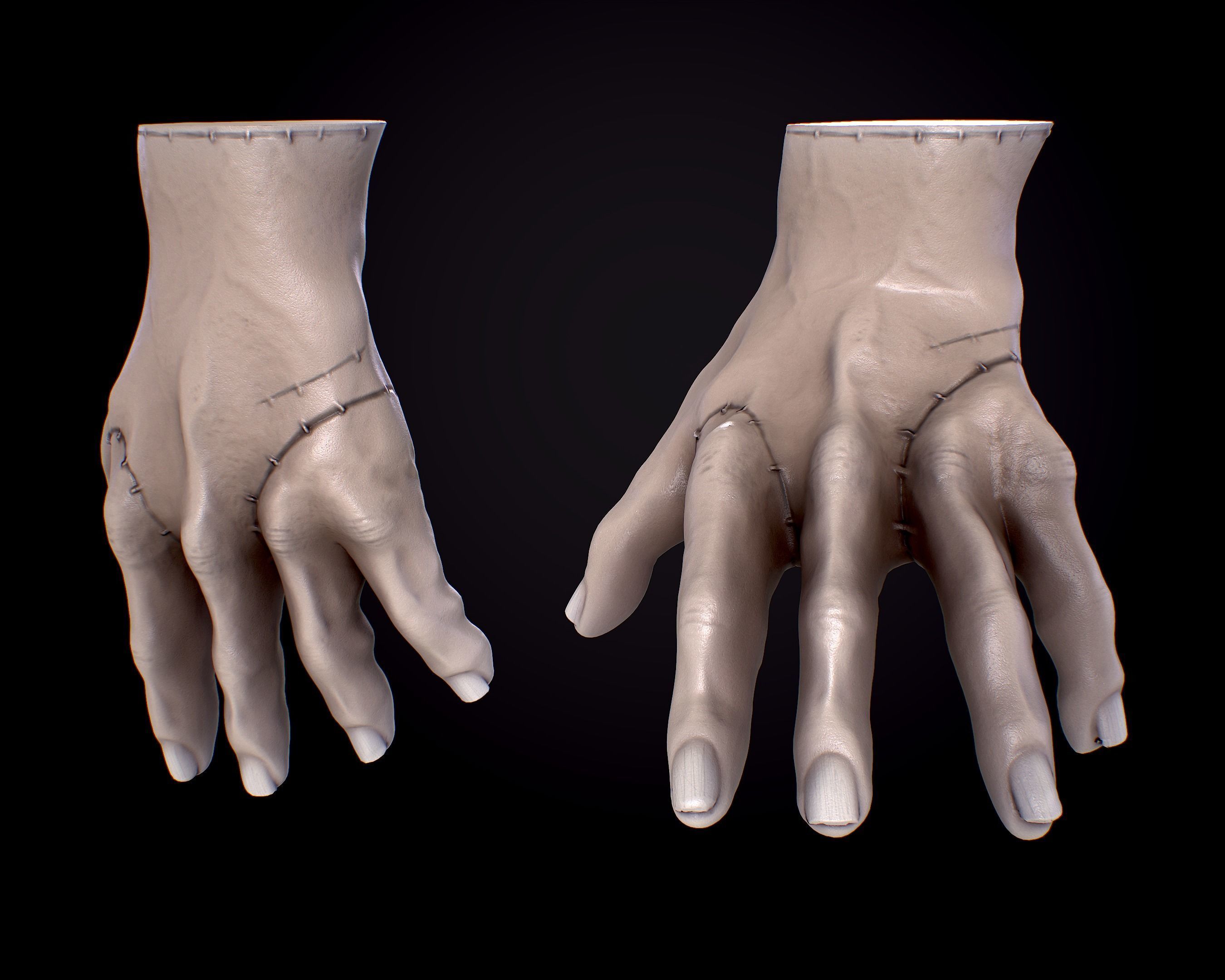 Wednesday Thing Hand Free free VR / AR / low-poly 3D model rigged ...