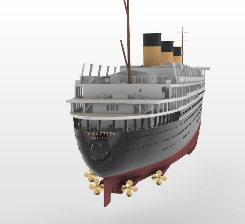 Print ready SS L ATLANTIQUE ocean liner 3D model 3D printable | CGTrader