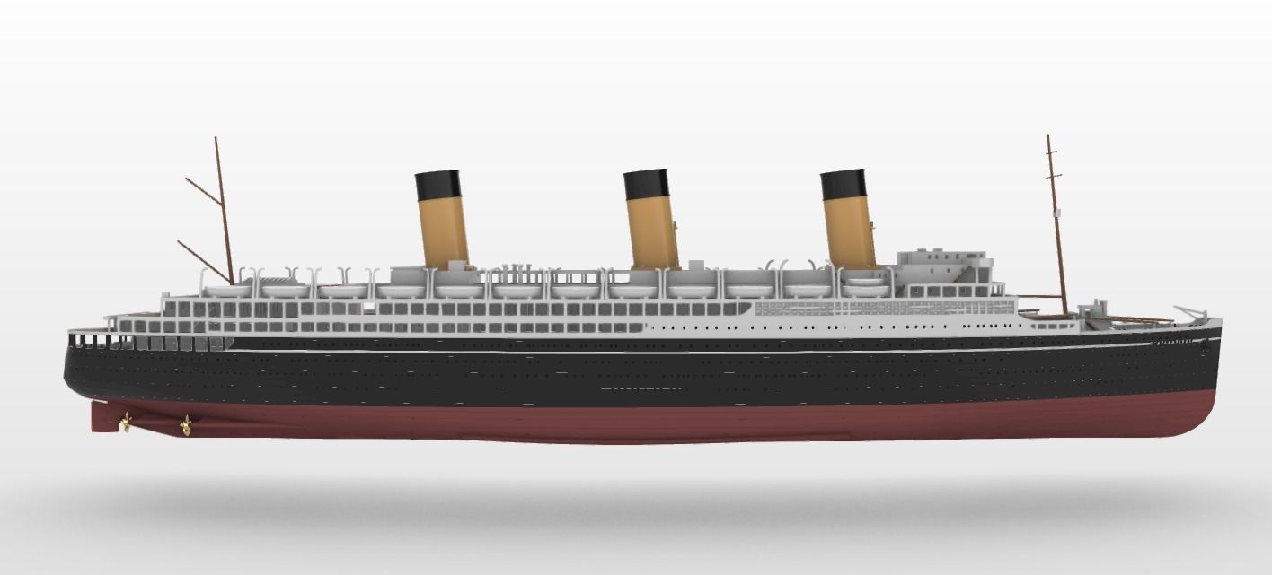 Print ready SS L ATLANTIQUE ocean liner 3D model 3D printable | CGTrader
