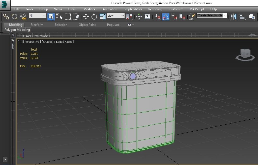 3D model Cascade Power Clean VR / AR / low-poly | CGTrader
