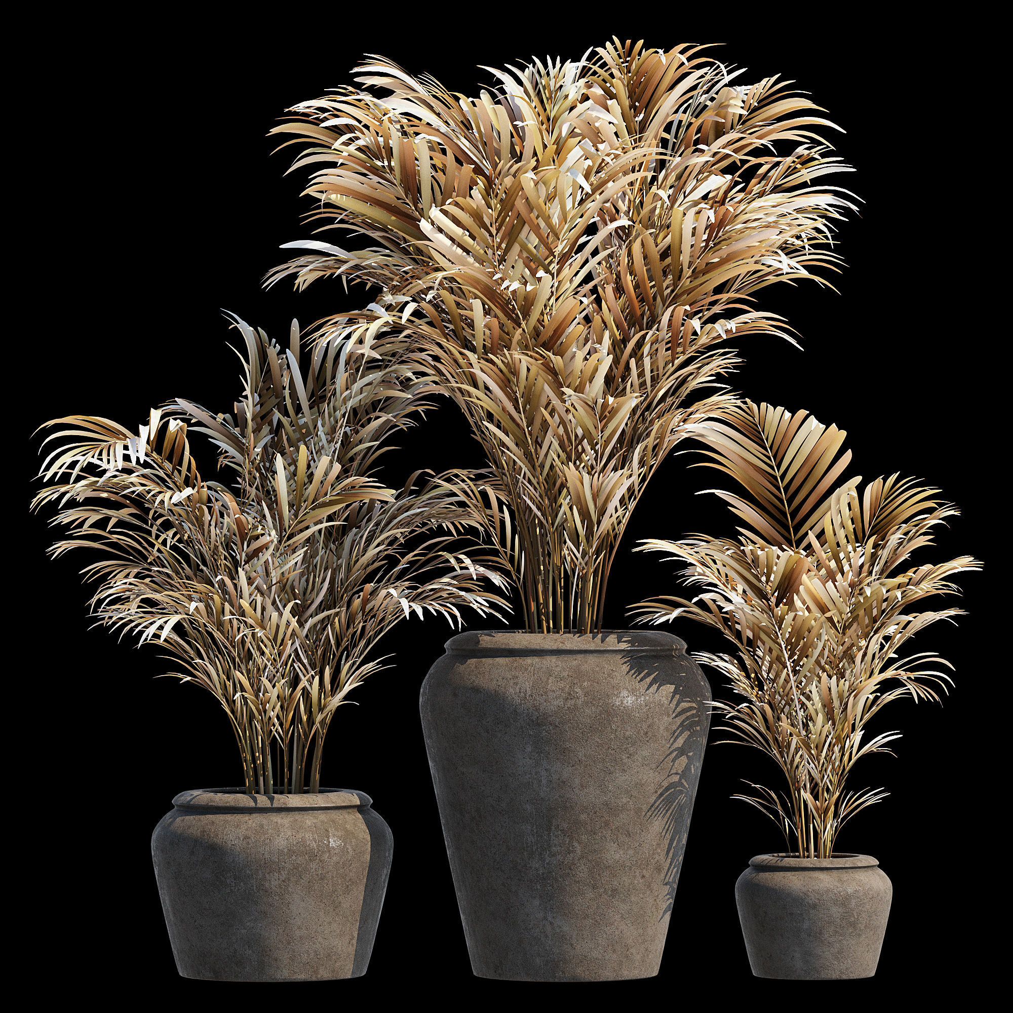 Rustic ficonstone planters 3D model | CGTrader