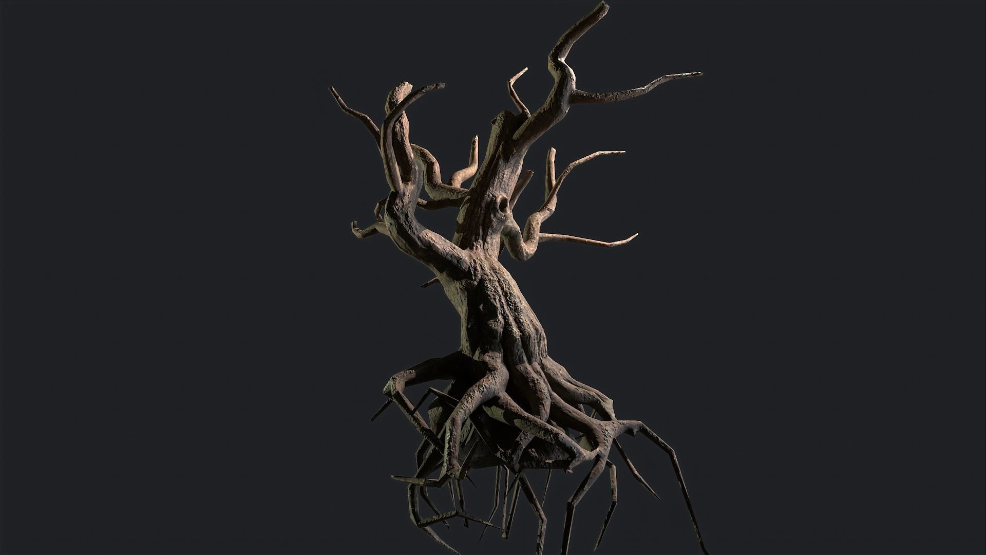 3D model Dead Tree Roots VR / AR / low-poly | CGTrader