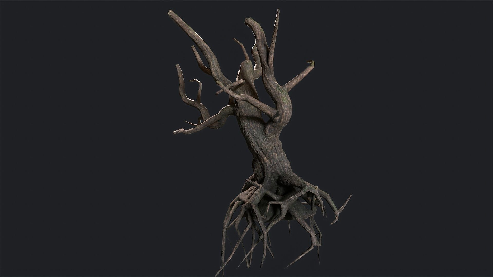 3D model Dead Tree Roots VR / AR / low-poly | CGTrader