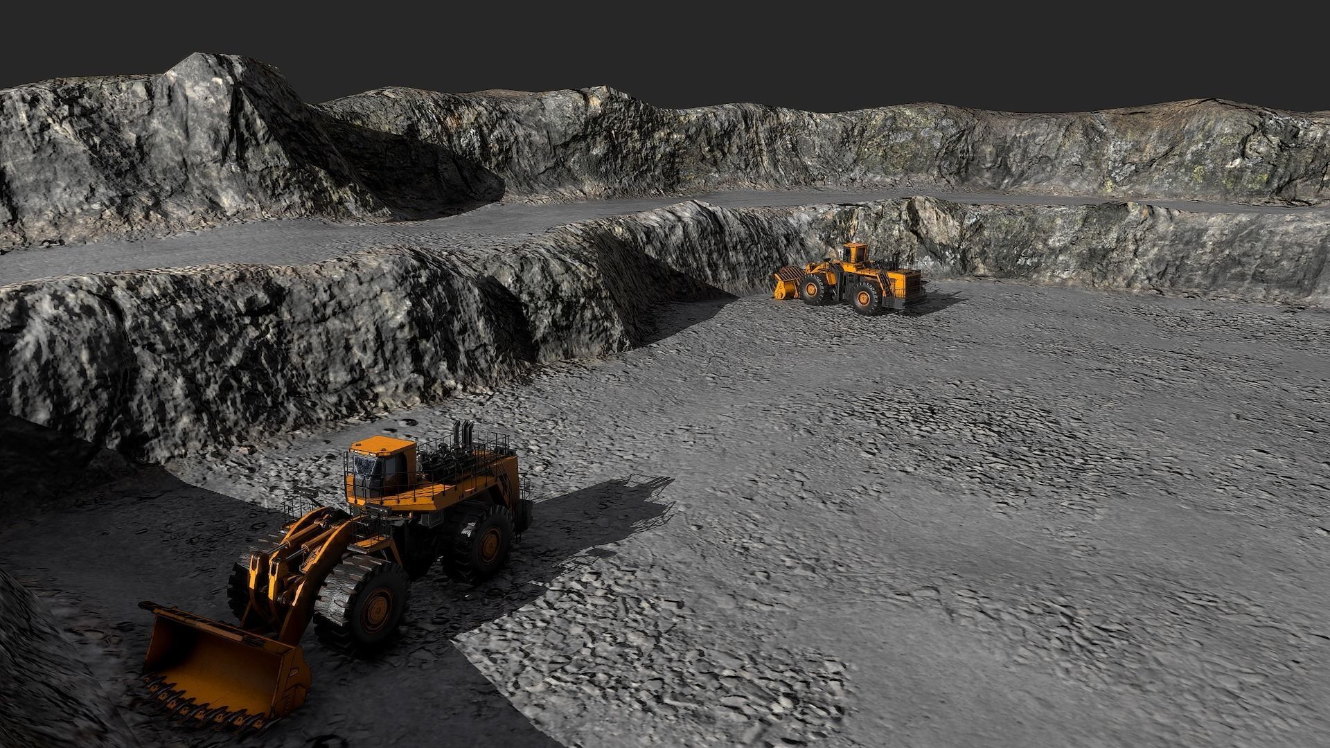 3D model Mine Quarry VR / AR / low-poly | CGTrader