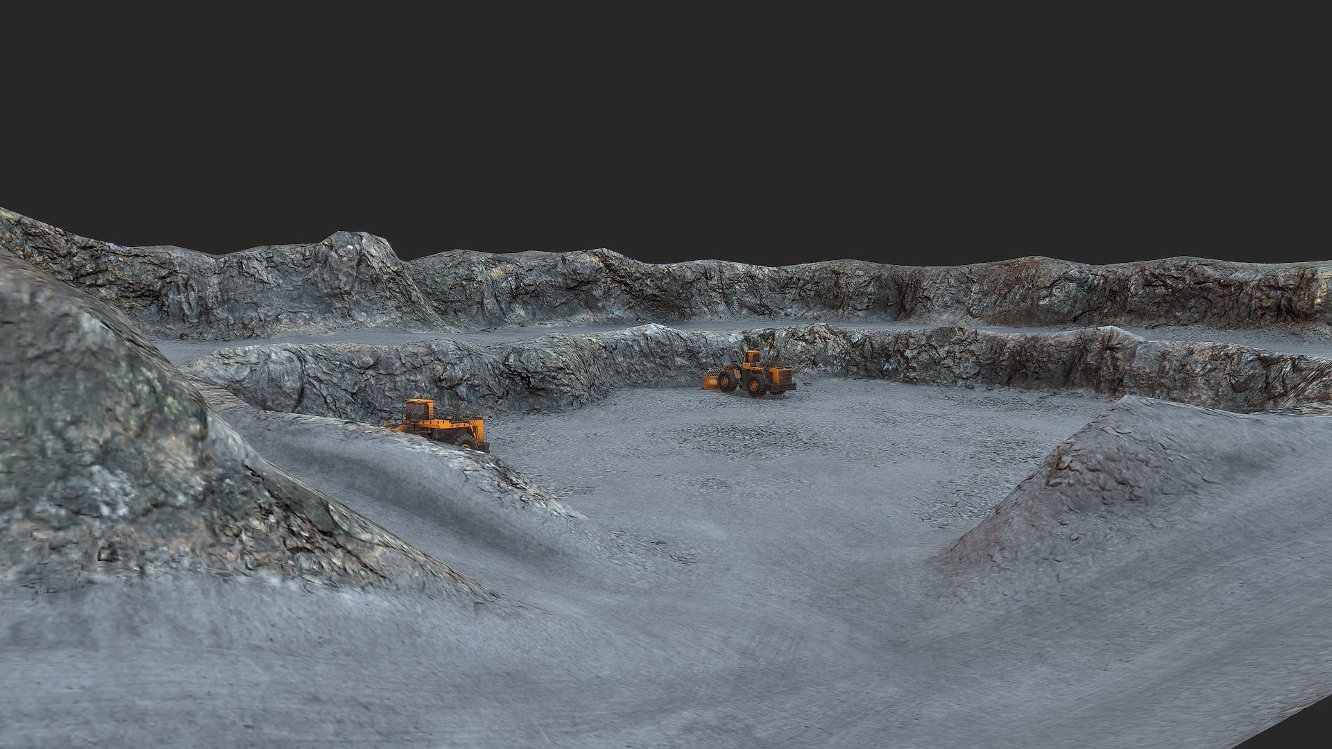 3D model Mine Quarry VR / AR / low-poly | CGTrader