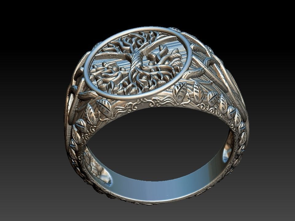 Tree of Life Ring Roots 3D model 3D printable | CGTrader