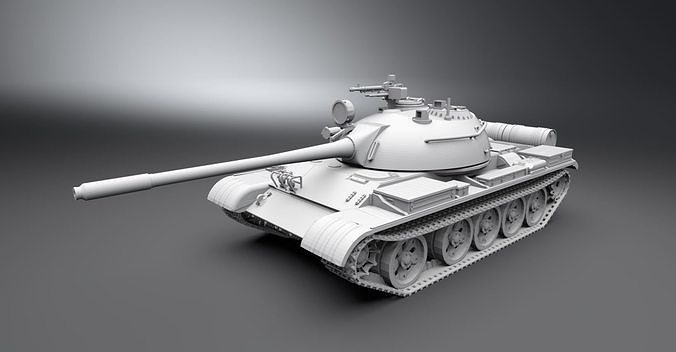 T55 Tank Scale model 3D model 3D printable | CGTrader