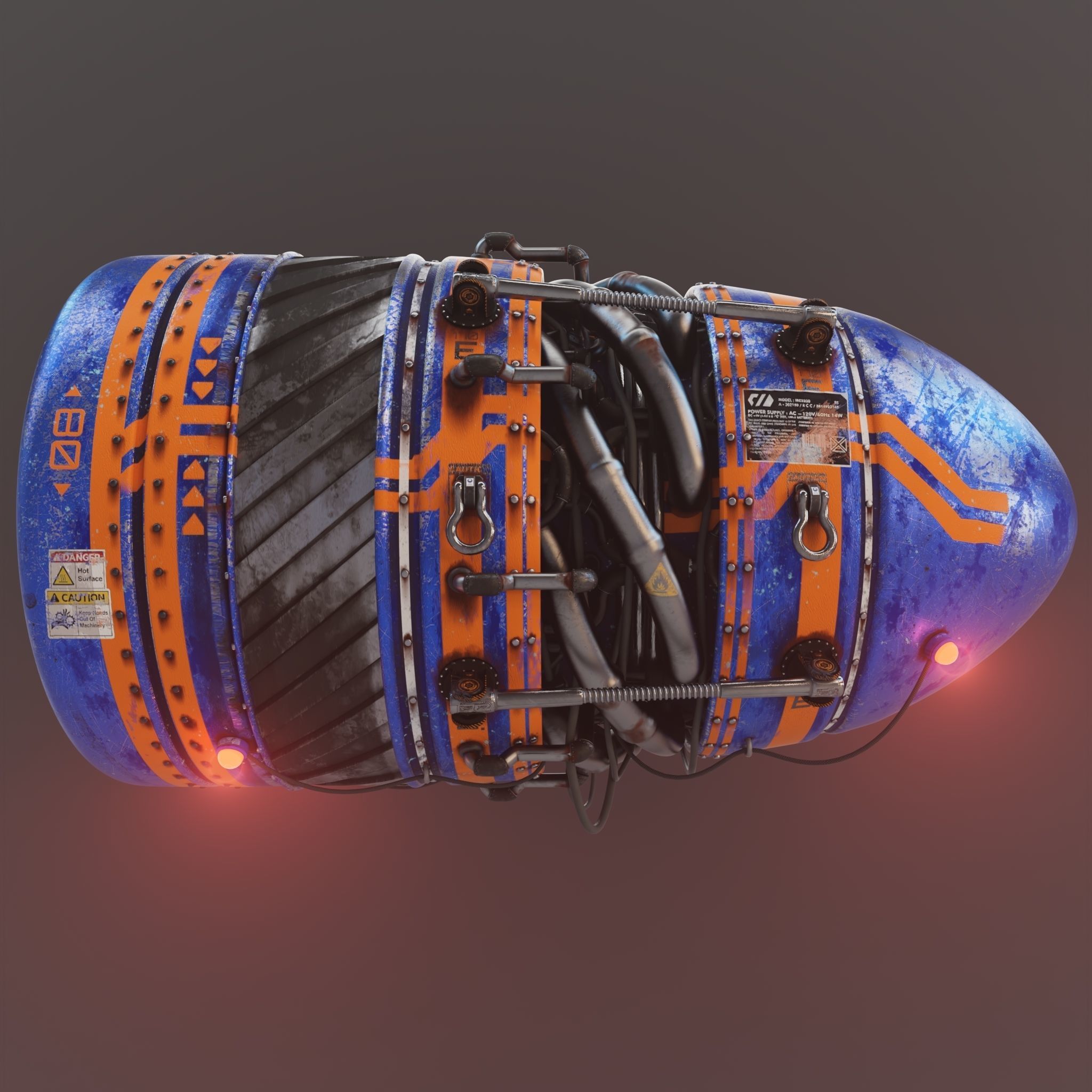 3D model SCI FI Turbine VR / AR / low-poly | CGTrader