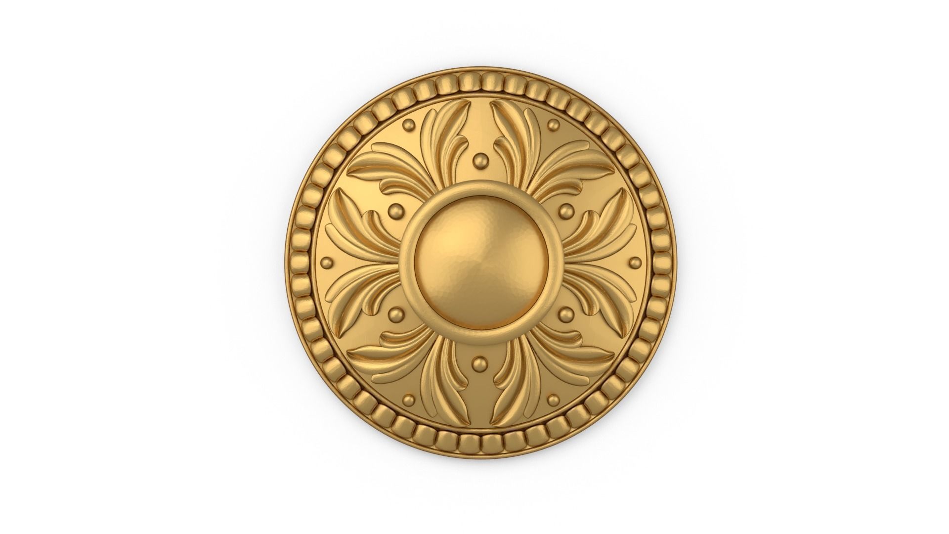 Collection round rosette 01 | CGTrader