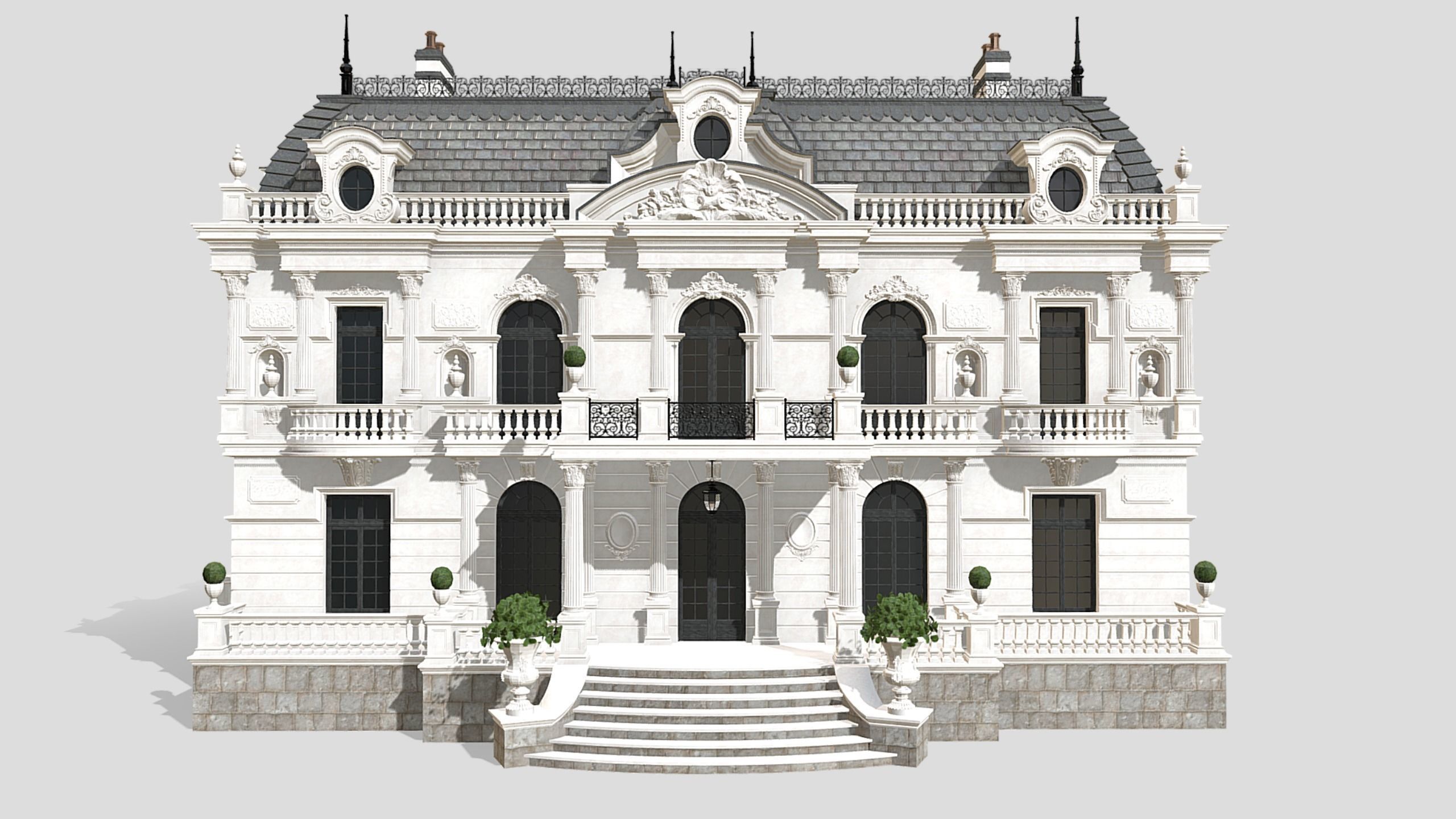 Aristocratic Mansion 3D model | CGTrader
