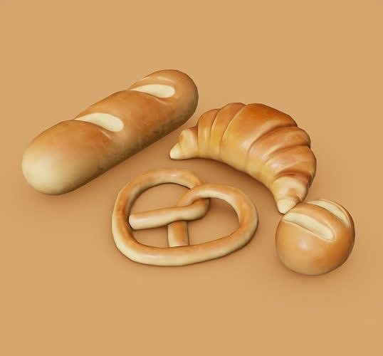 3D model Pastries VR / AR / low-poly | CGTrader