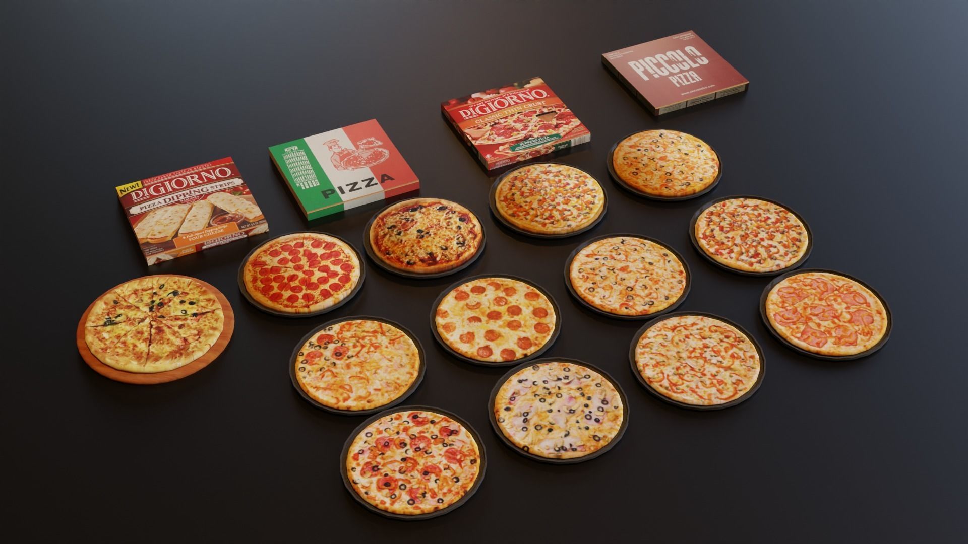 3D model 100-packs of 3D food models VR / AR / low-poly | CGTrader