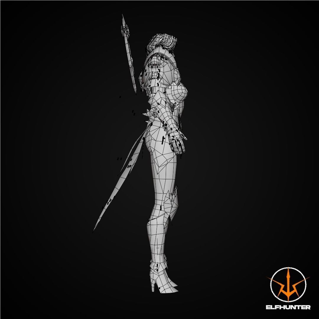 3D model EXCLUSIVE EDITION RIGGED CHARACTER ELF DOMINUS VR / AR / low ...