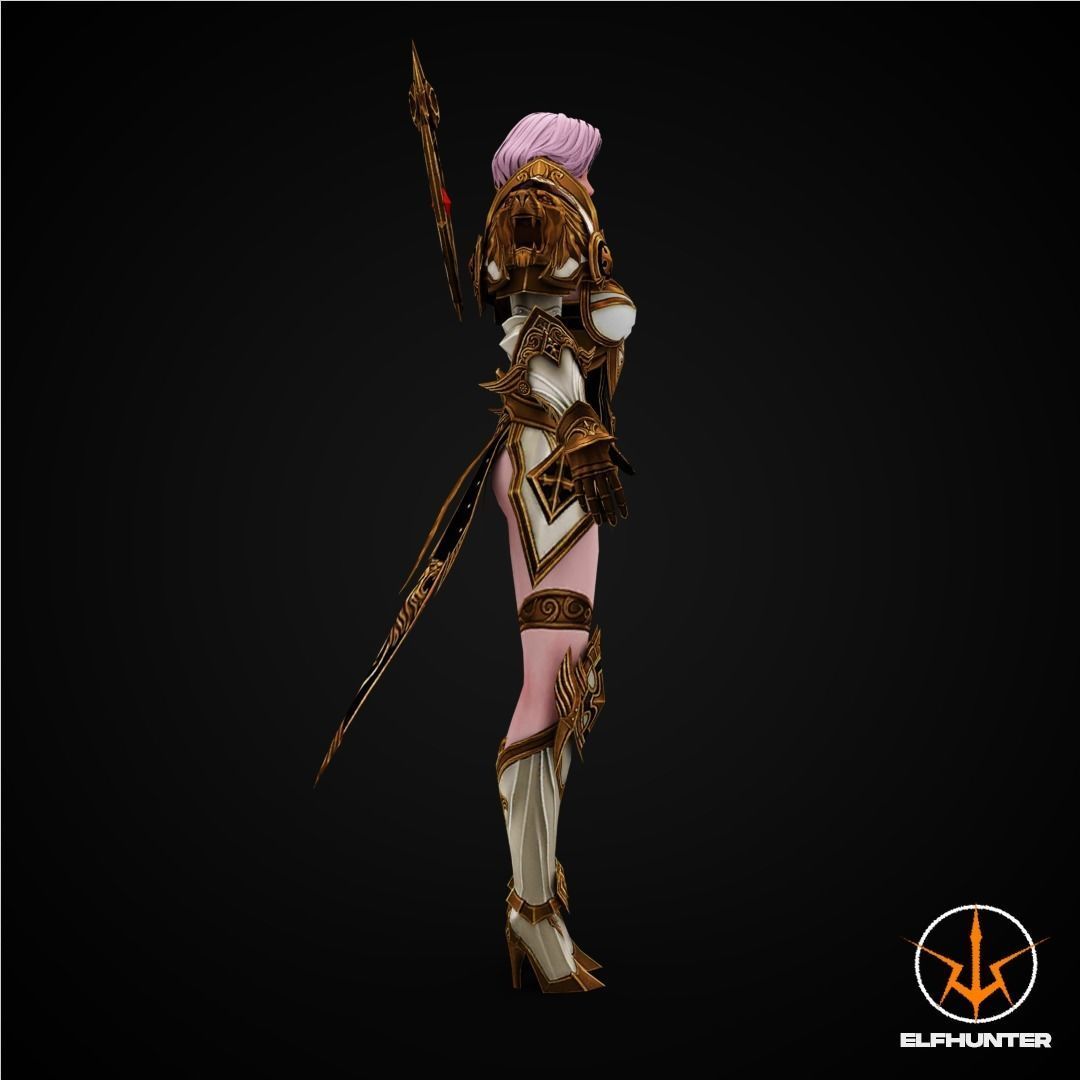 3D model EXCLUSIVE EDITION RIGGED CHARACTER ELF DOMINUS VR / AR / low ...