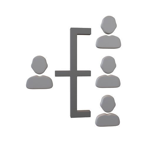 3D model Organization Icon v1 003 VR / AR / low-poly | CGTrader