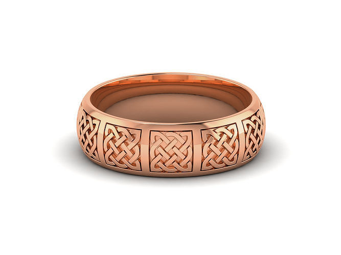 Plain Gold Band Ring 3dm render detail 3D model 3D printable | CGTrader