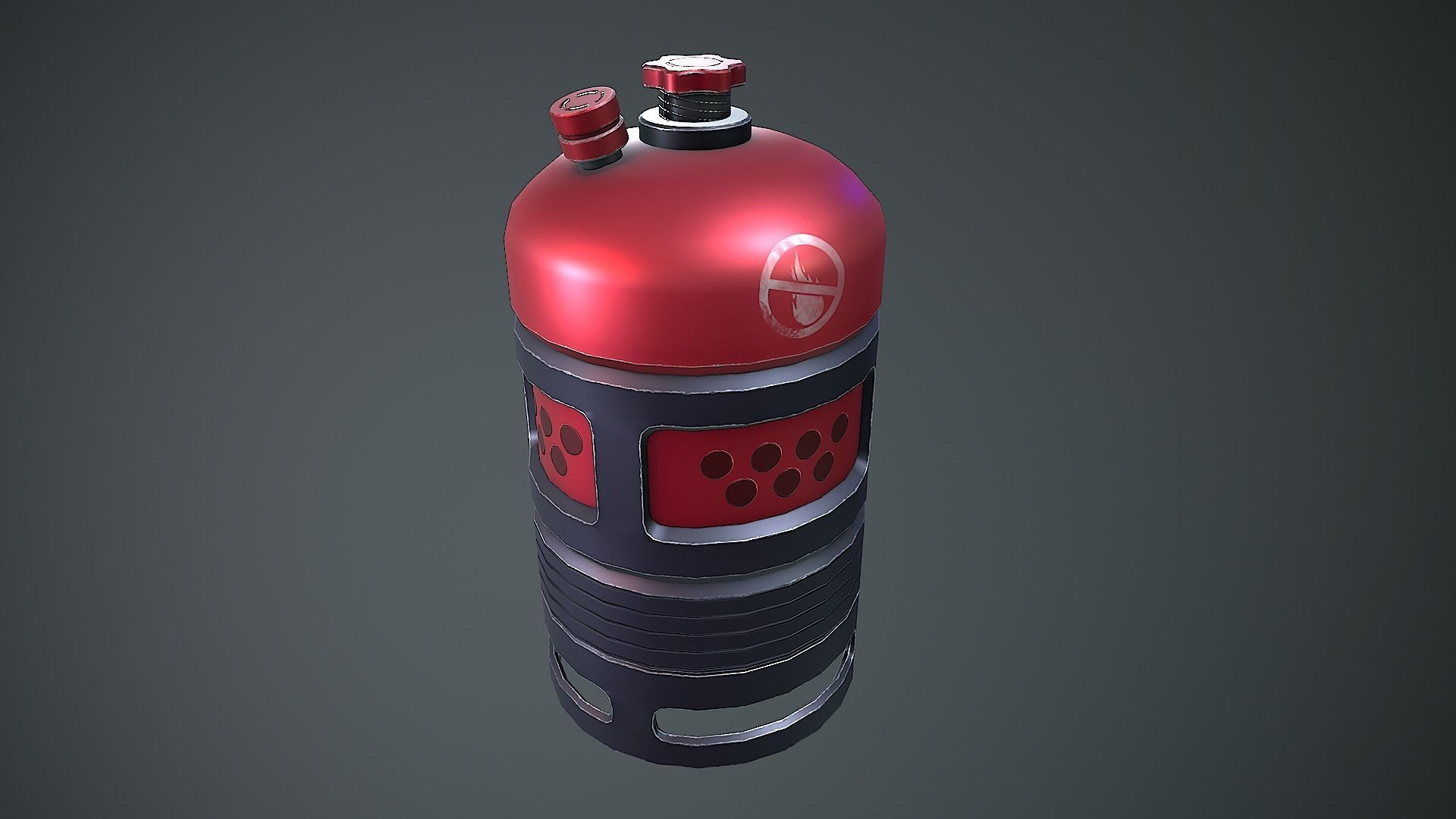 3D model GAS TANK STYLIZED CARTOON VR / AR / low-poly | CGTrader