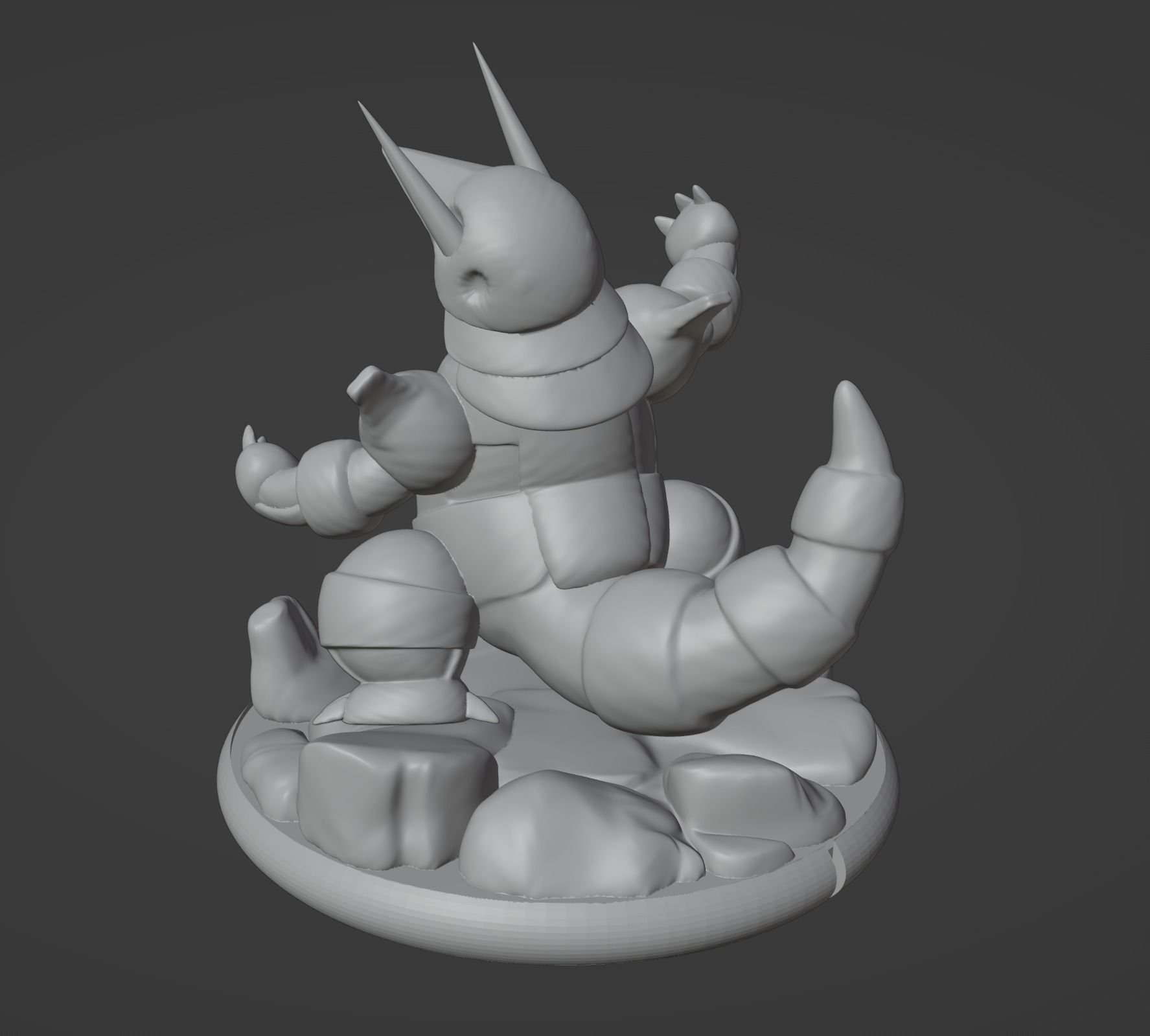 Aron Lairon Aggron And Mega Aggron 3D print model 3D model 3D printable ...