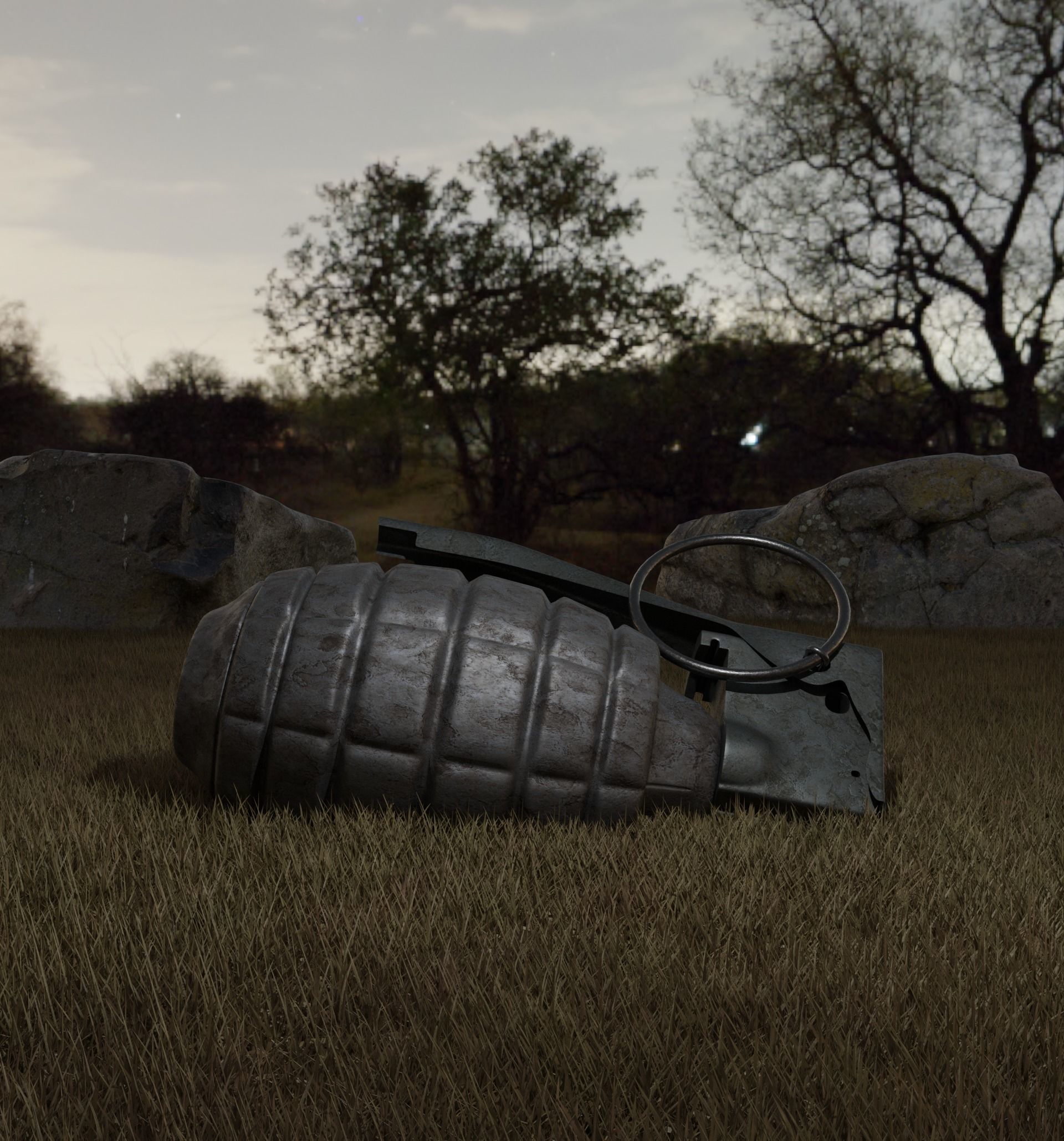 Grenade for game and animation projects 3D model | CGTrader