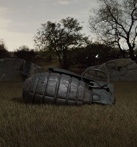 Grenade for game and animation projects 3D model | CGTrader