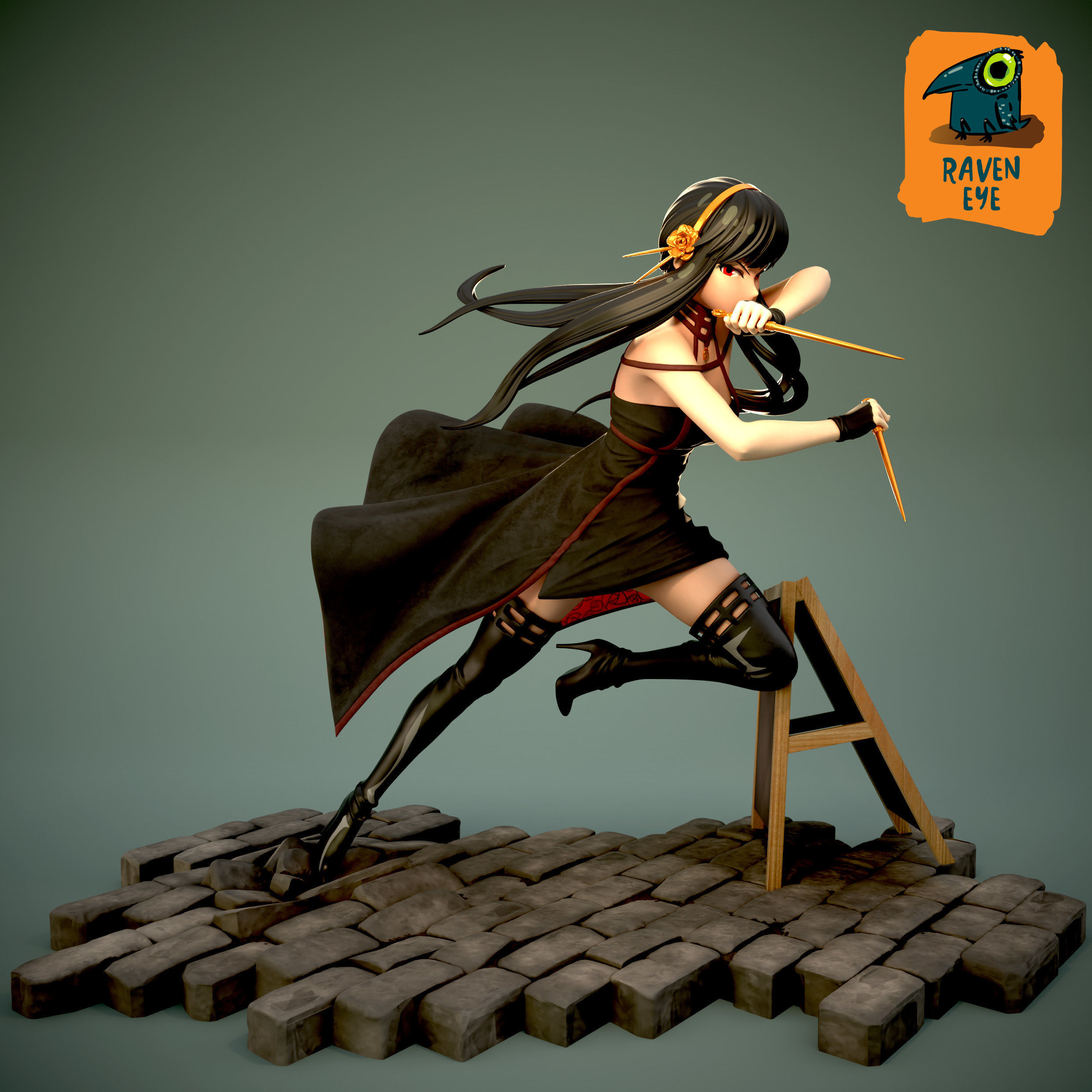 Yor Forger spy x family 3D model 3D printable | CGTrader