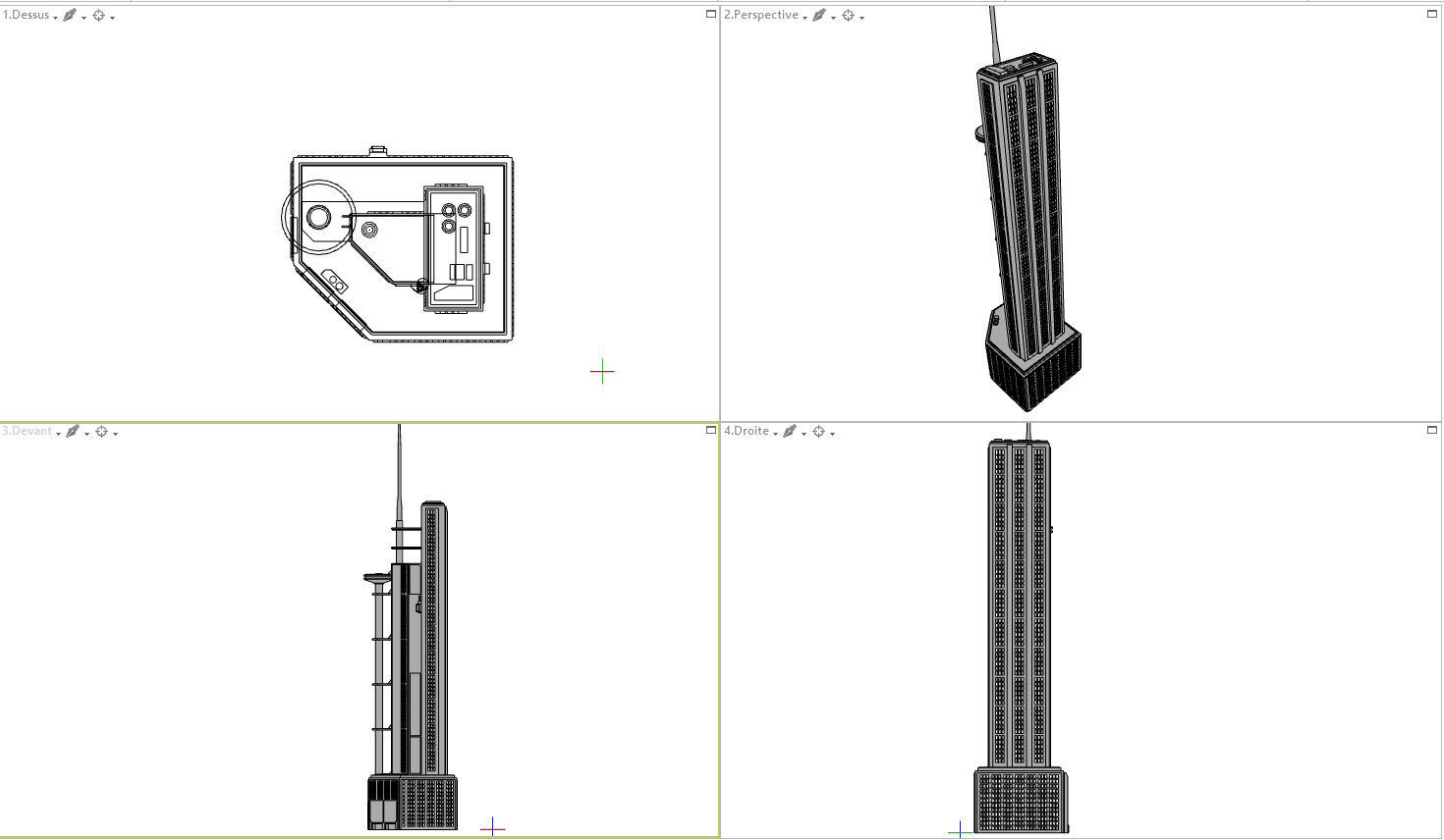 Sci-fi Buildings Kitbash with materials - Futuristic Cyberpunk 3D model ...