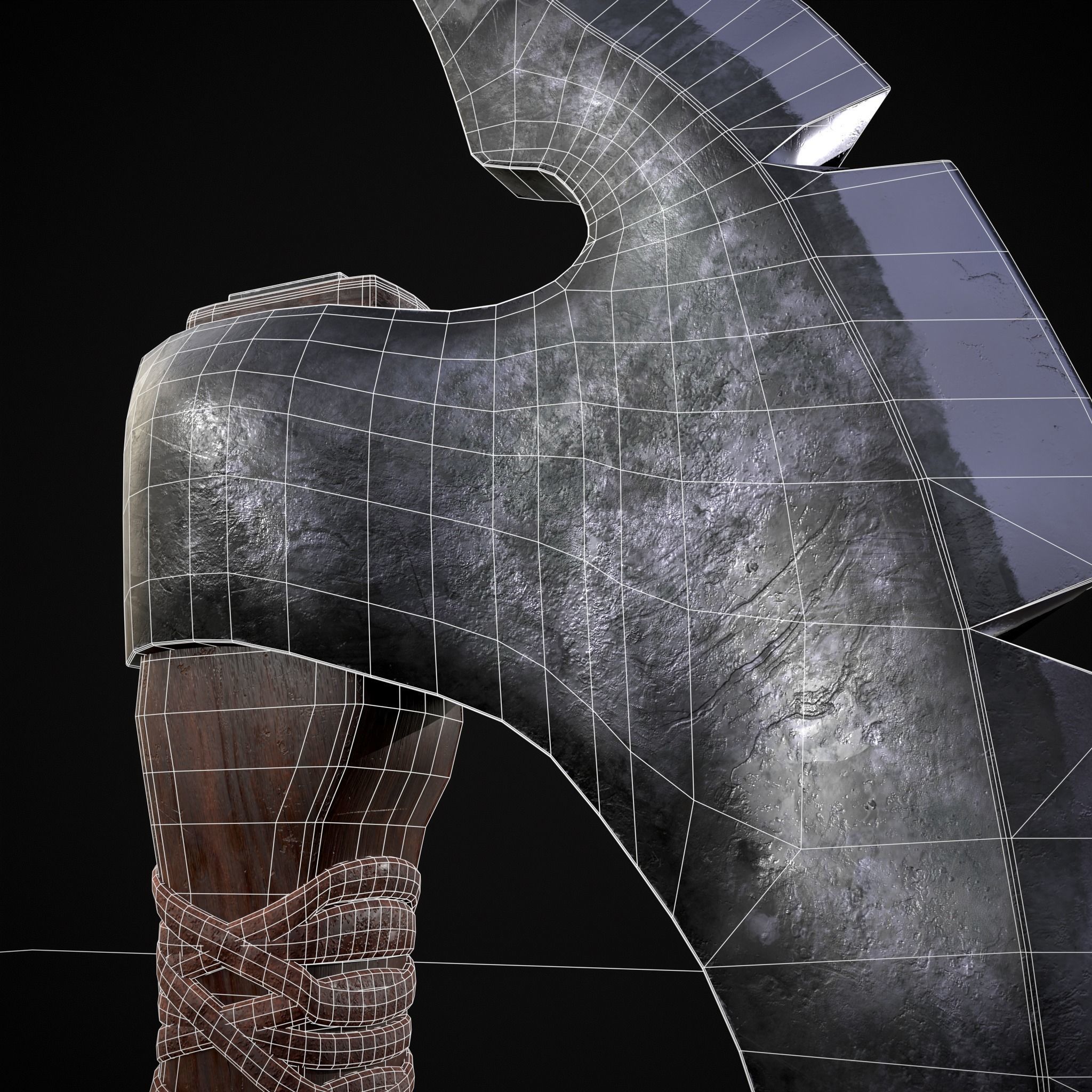 3D model Medieval Stubby Axe VR / AR / low-poly | CGTrader