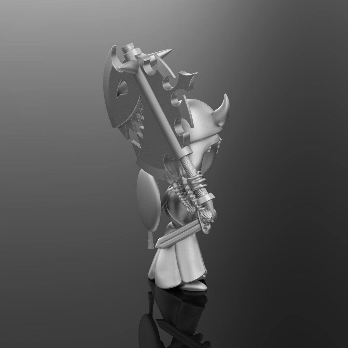 Woman Warrior 3DM STL OBJ model for 3D printing and CNC 3D model 3D printable | CGTrader