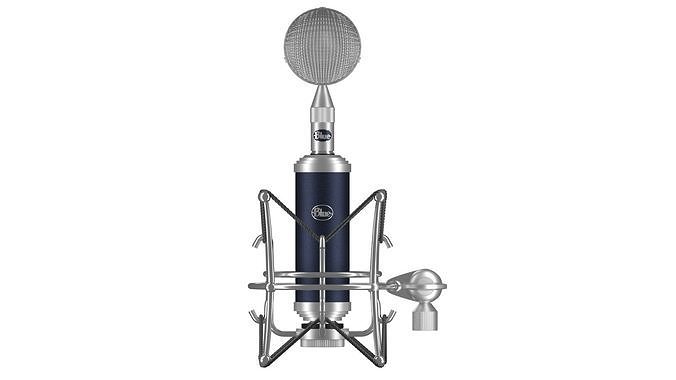 Blue Bottle Rocket Microphone 3D model | CGTrader