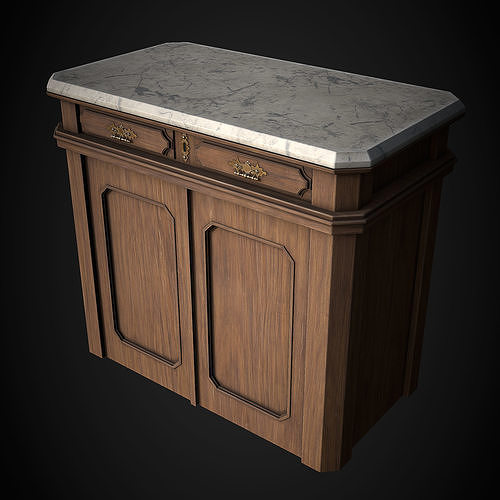 3D model Old Realistic Drawer VR / AR / low-poly | CGTrader