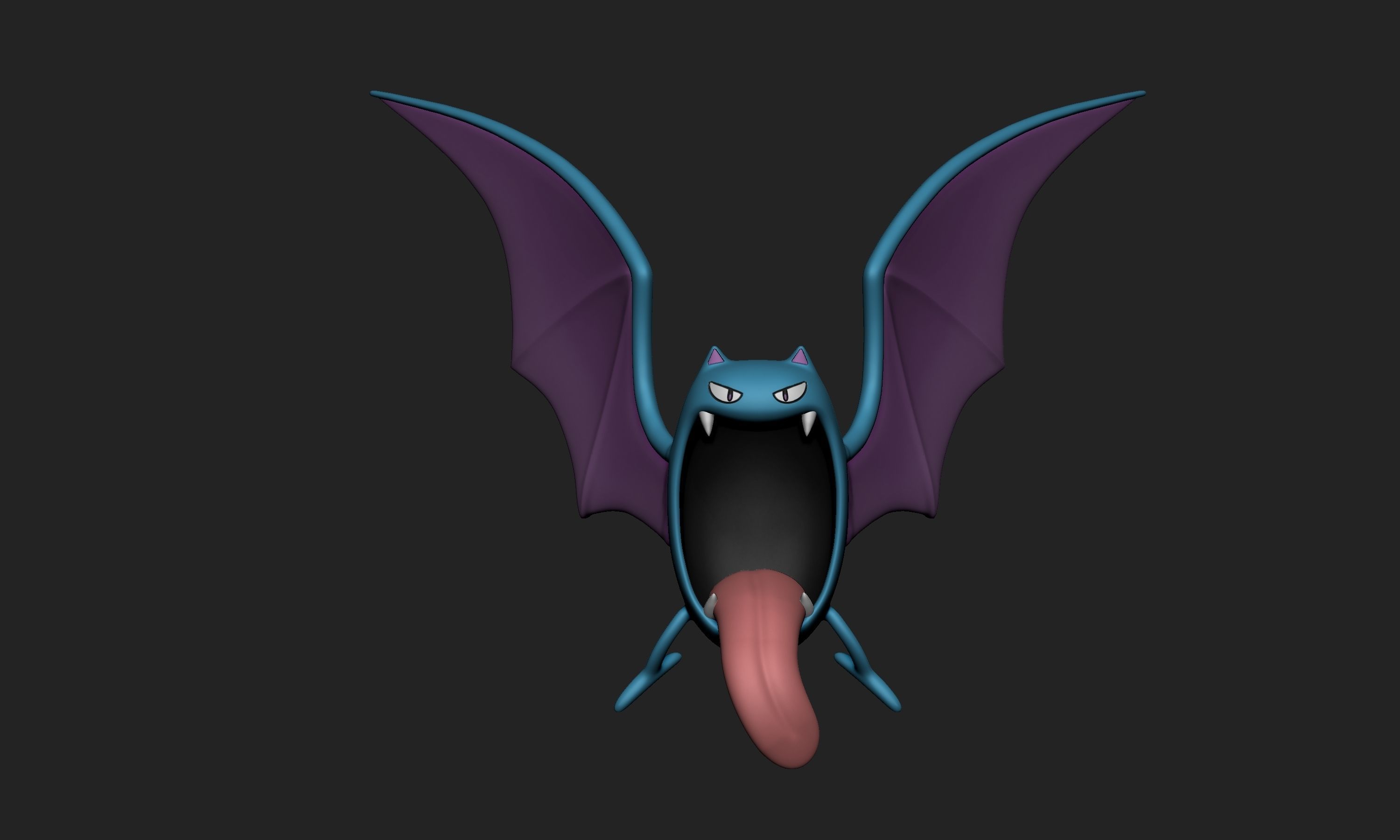 Pokemon - Golbat with 2 poses 3D model 3D printable | CGTrader