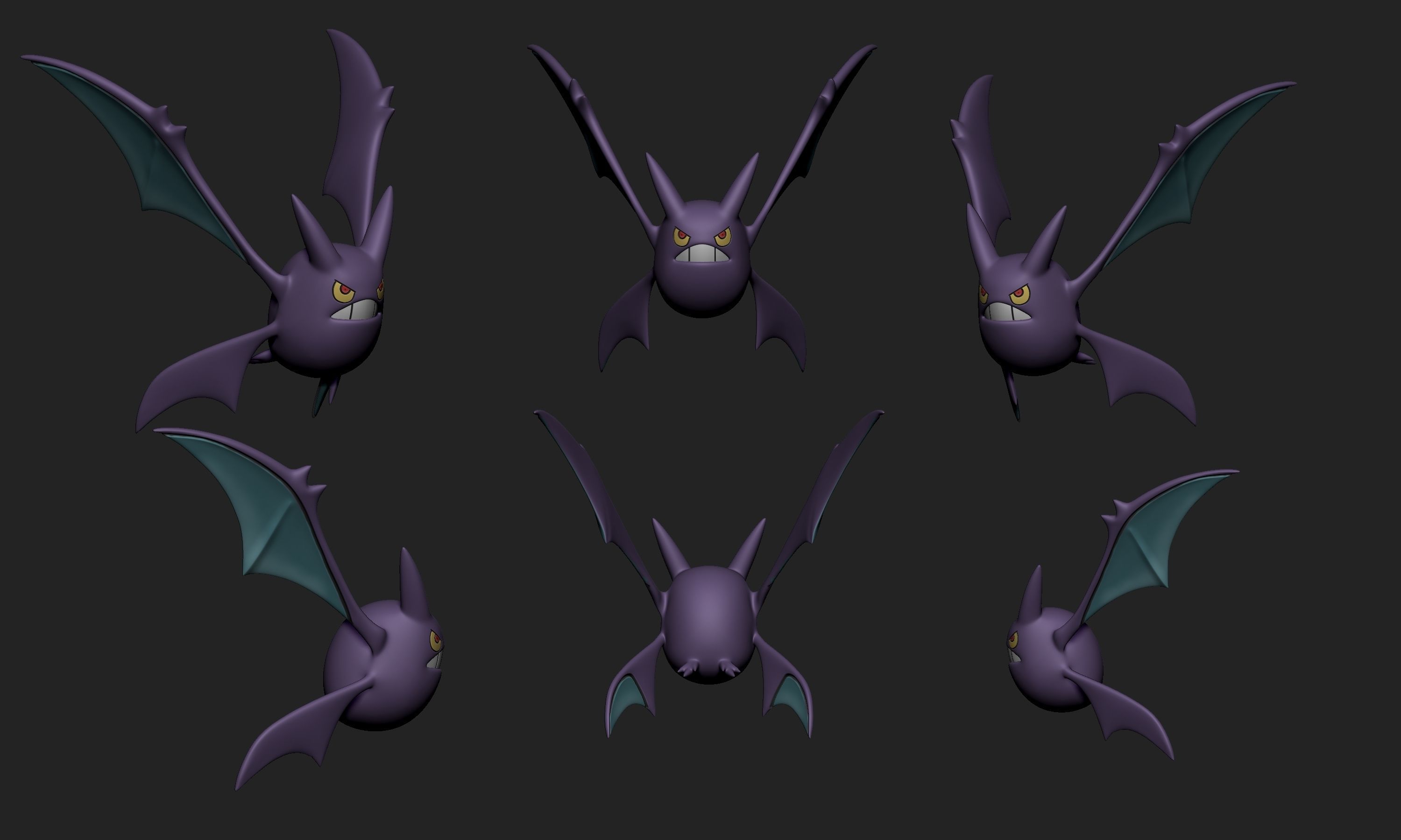 Pokemon - Crobat with 2 poses 3D model 3D printable | CGTrader