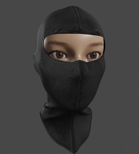 3D model female balaklava mask pack VR / AR / low-poly | CGTrader