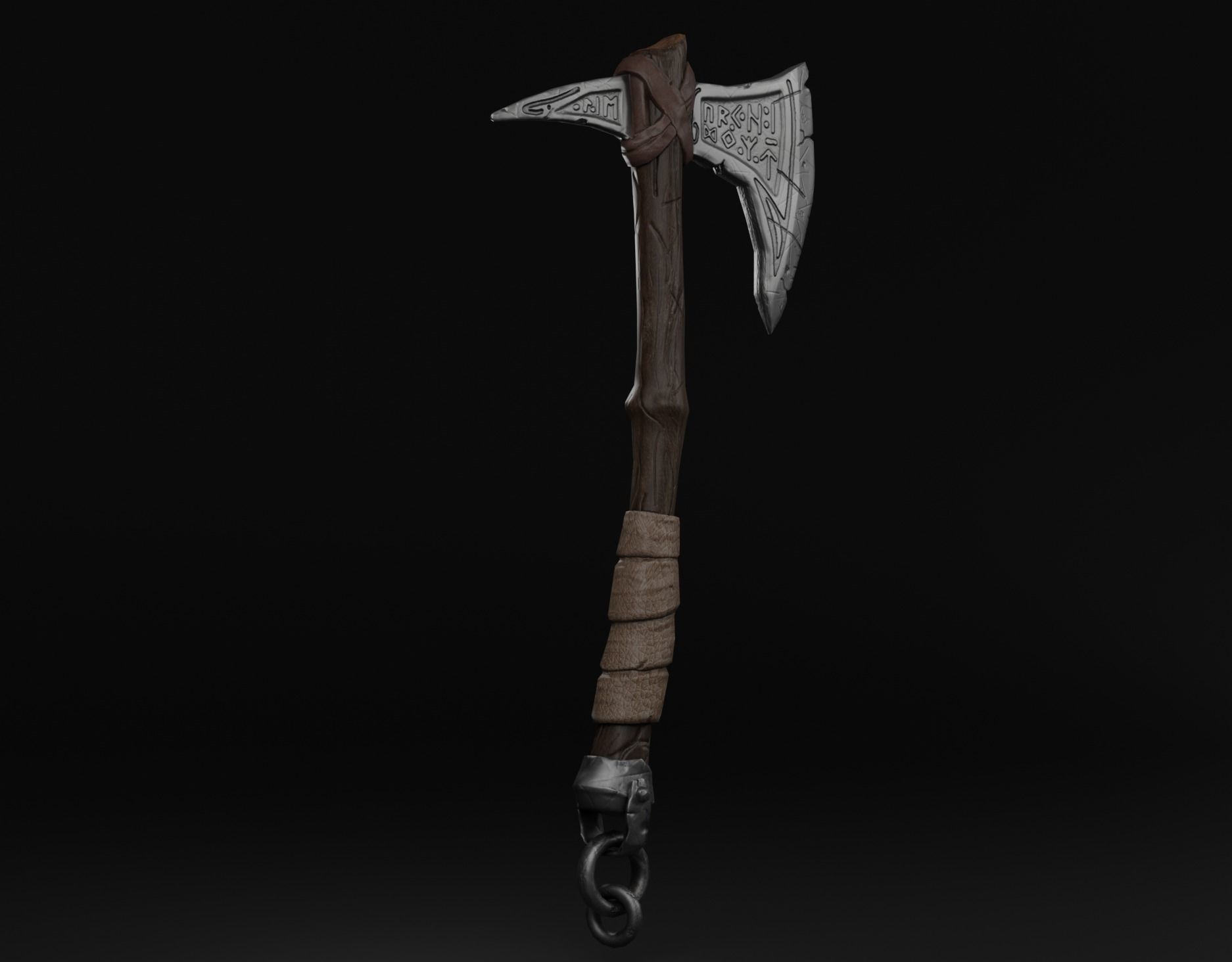 3D model Game ready Viking Axe VR / AR / low-poly | CGTrader