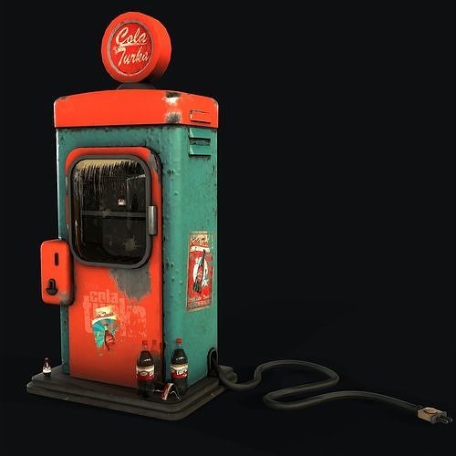 3D model Old Vending Machine VR / AR / low-poly | CGTrader