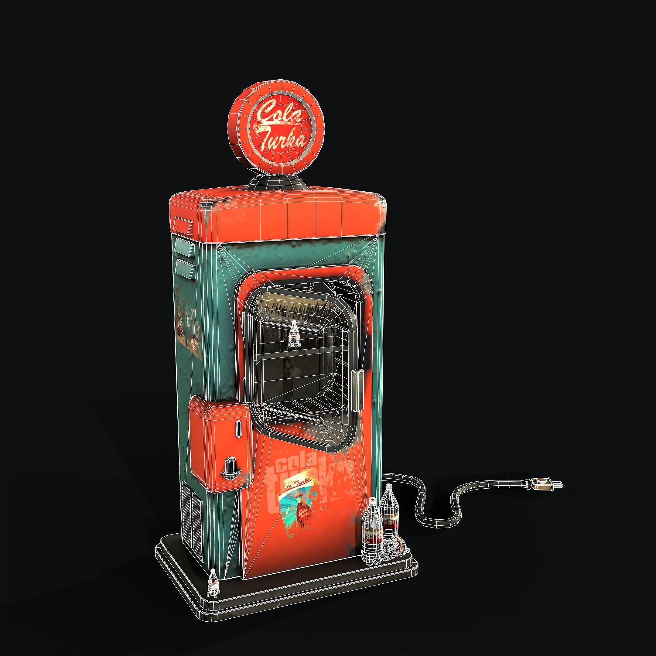 3D model Old Vending Machine VR / AR / low-poly | CGTrader
