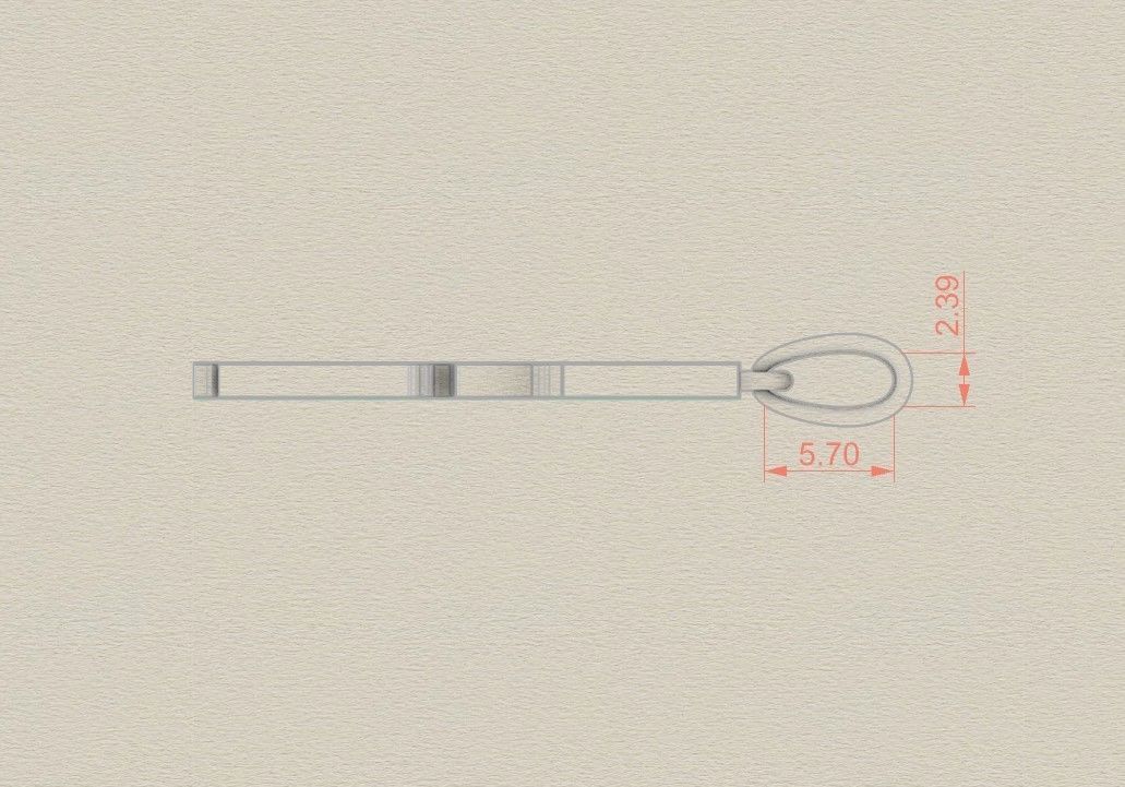 Model 943 S Crack Initial Letter Alphabet Pendant 3D model 3D printable ...