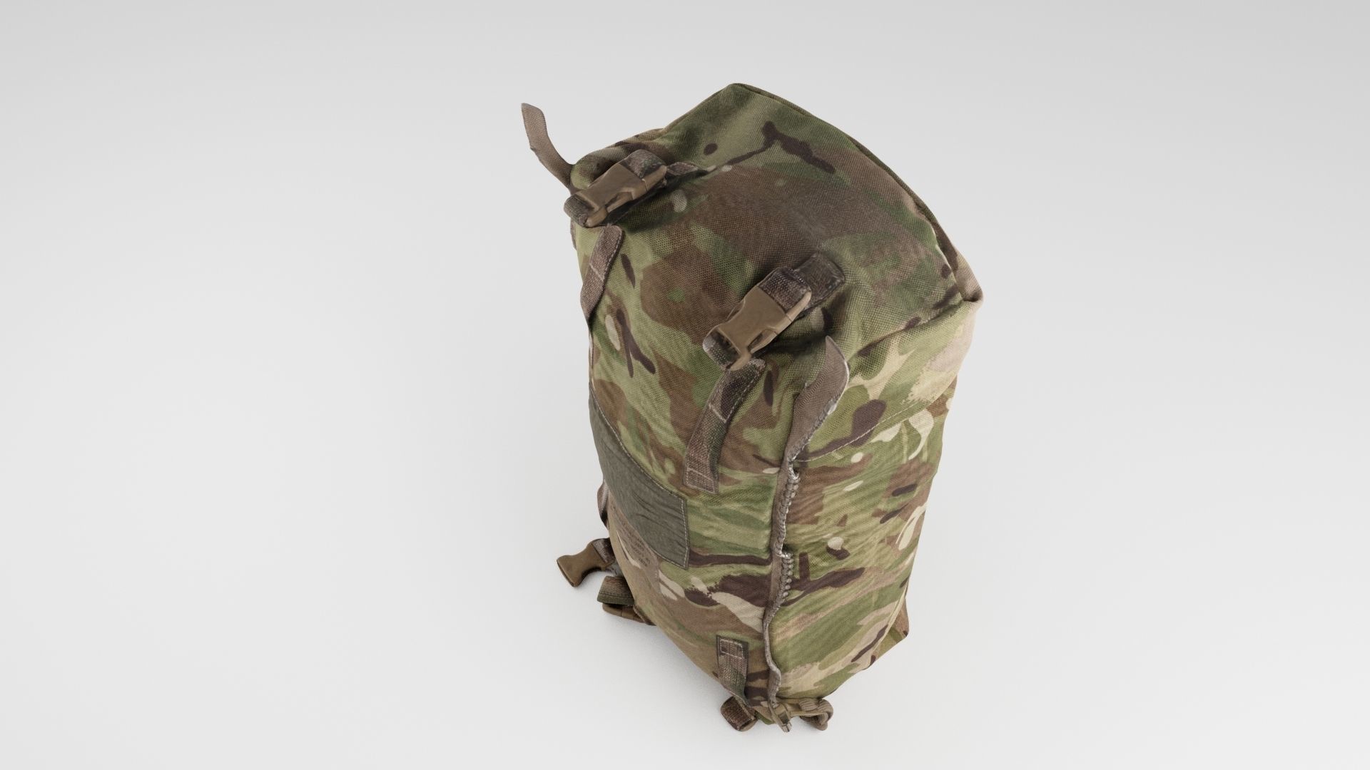 Tactical military field sack or backpack pouch for soldiers 3D model ...