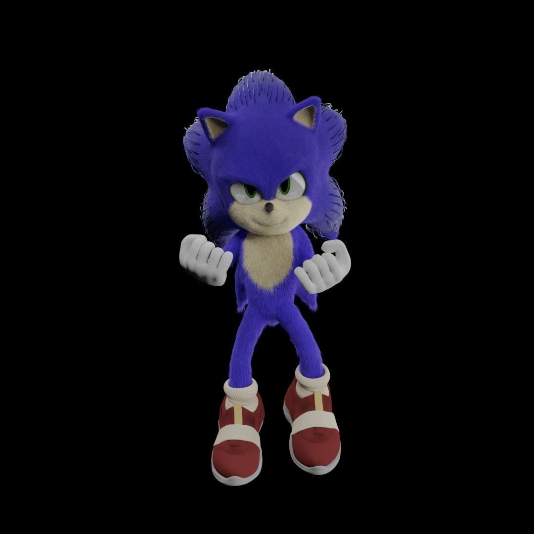 Sonic the Hedgehog 3D model rigged | CGTrader