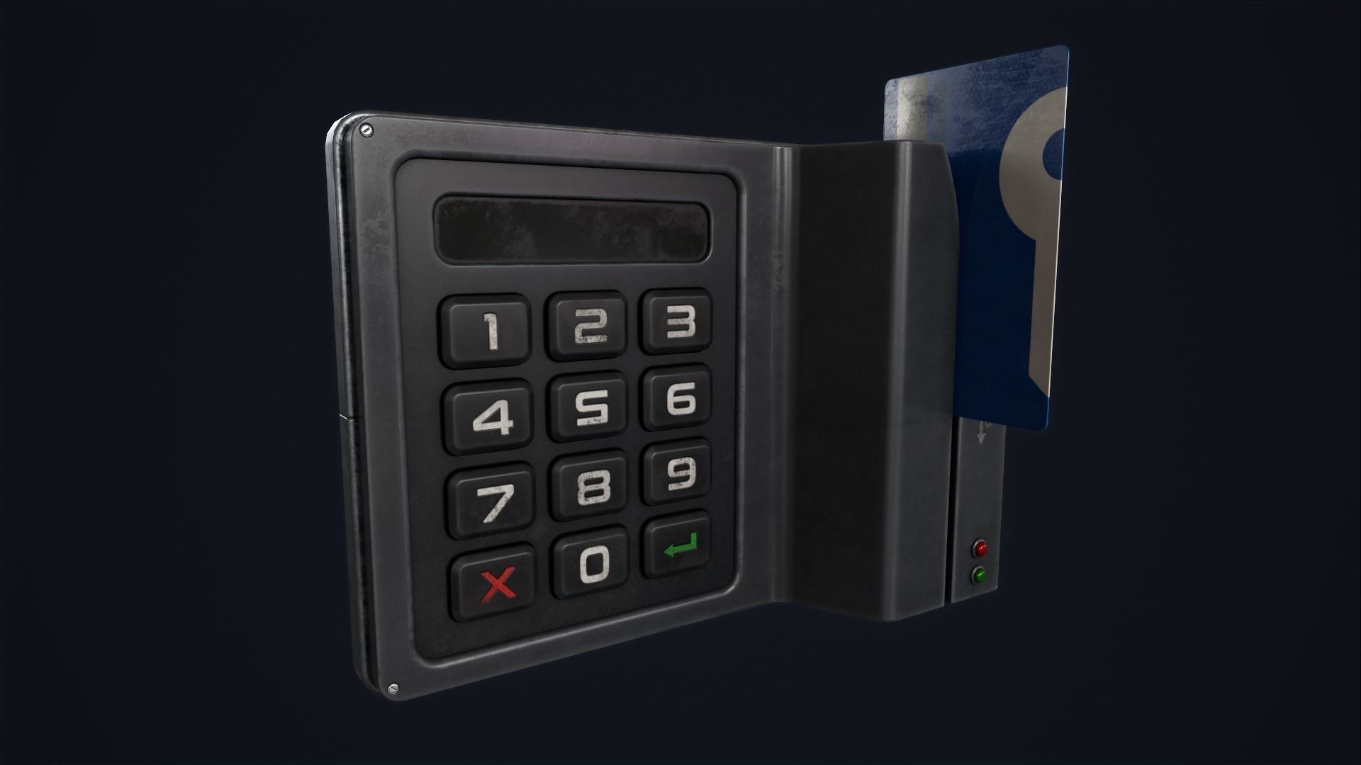 3D model Code lock and key card VR / AR / low-poly | CGTrader