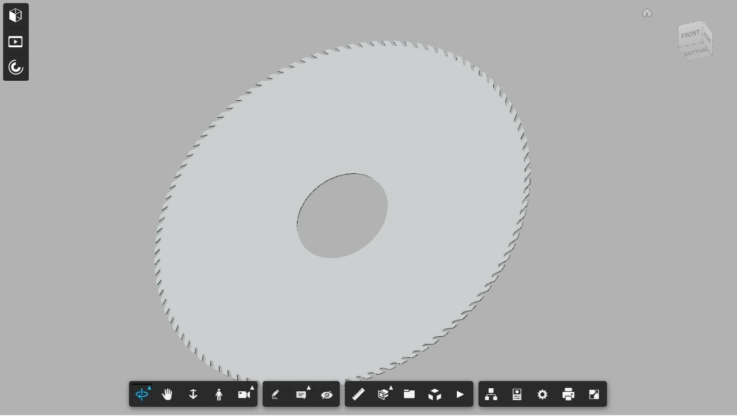 circular saw blade free 3D model 3D printable | CGTrader