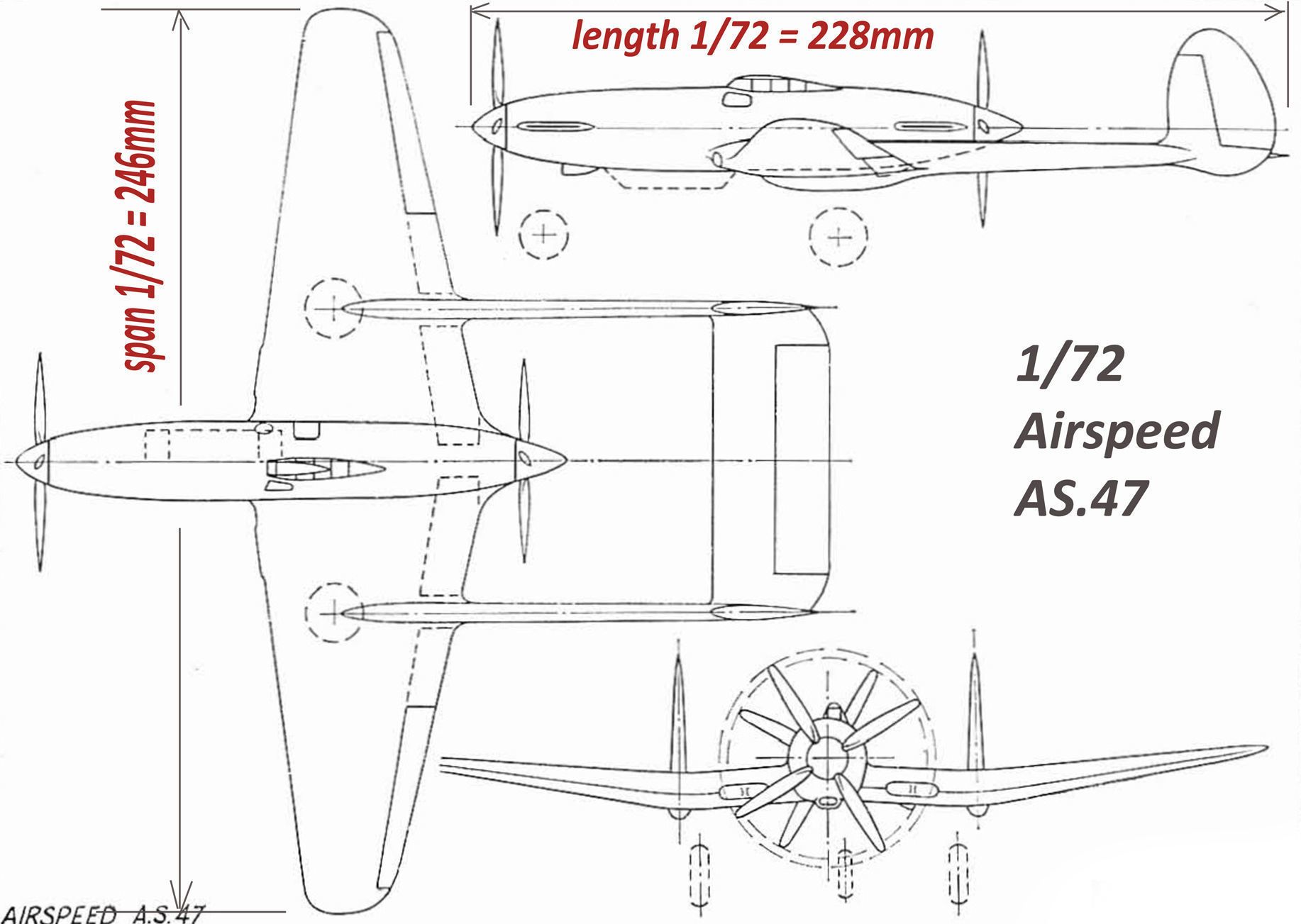 Airspeed AS47 3D model 3D printable | CGTrader
