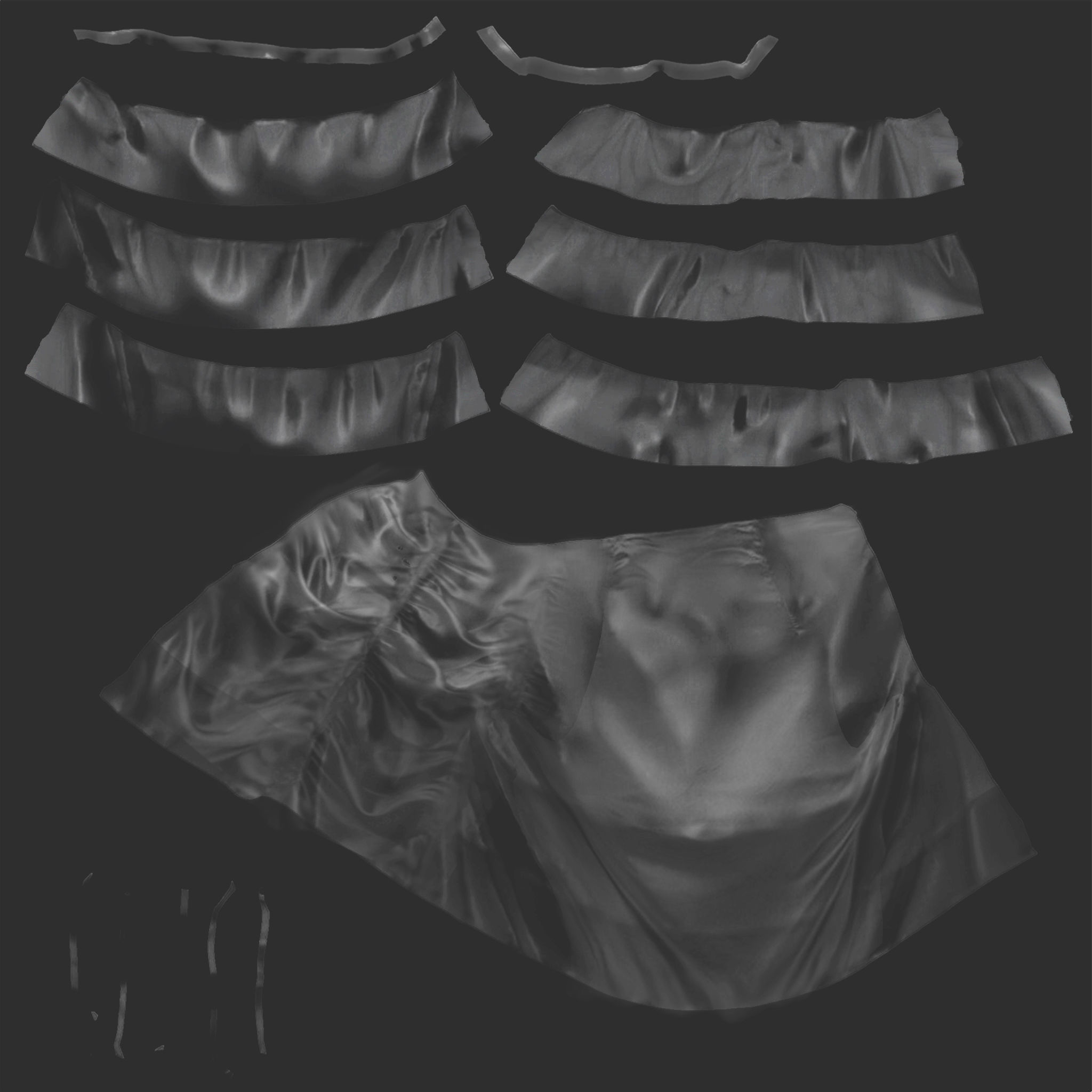 3D model Bustle Skirt VR / AR / low-poly | CGTrader