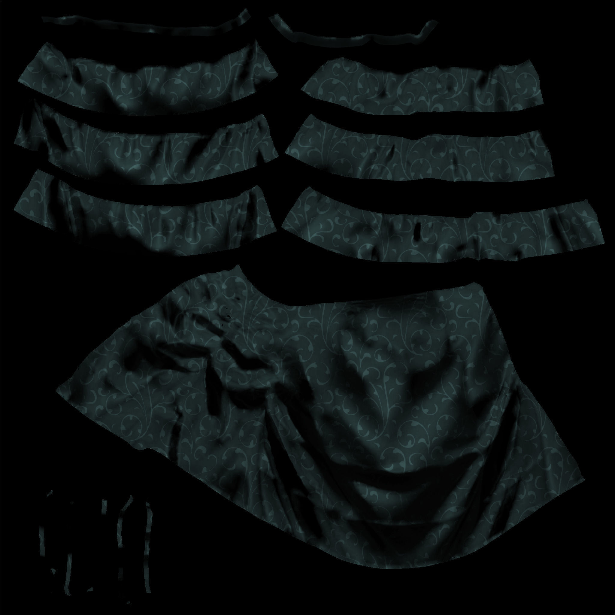3D model Bustle Skirt VR / AR / low-poly | CGTrader