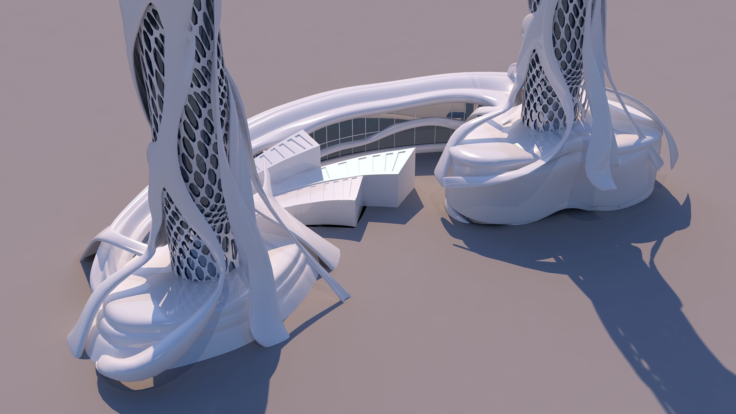 0082 - Organic Skyscraper 3D model | CGTrader