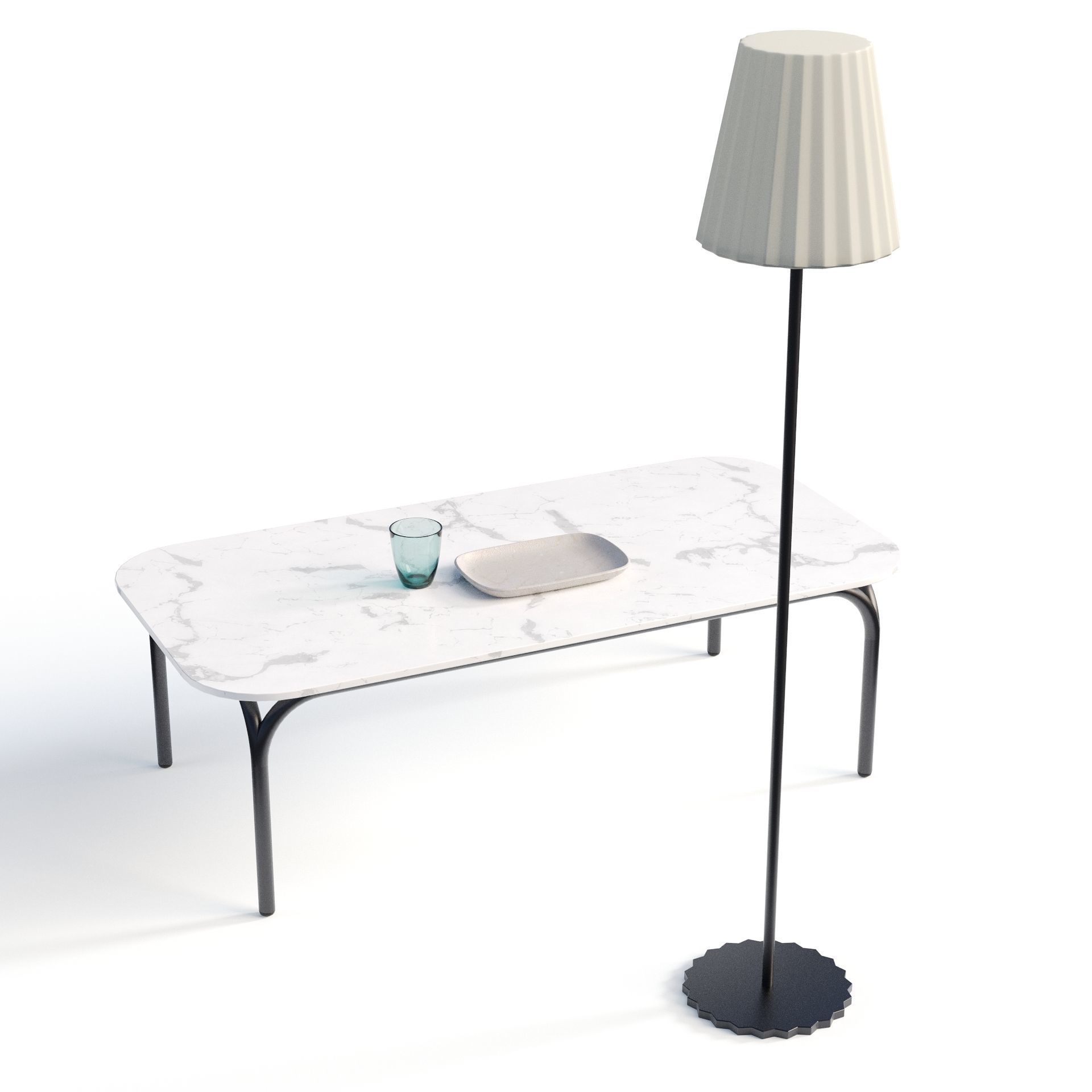 Capa Table and Lamp 3D model 3D model | CGTrader