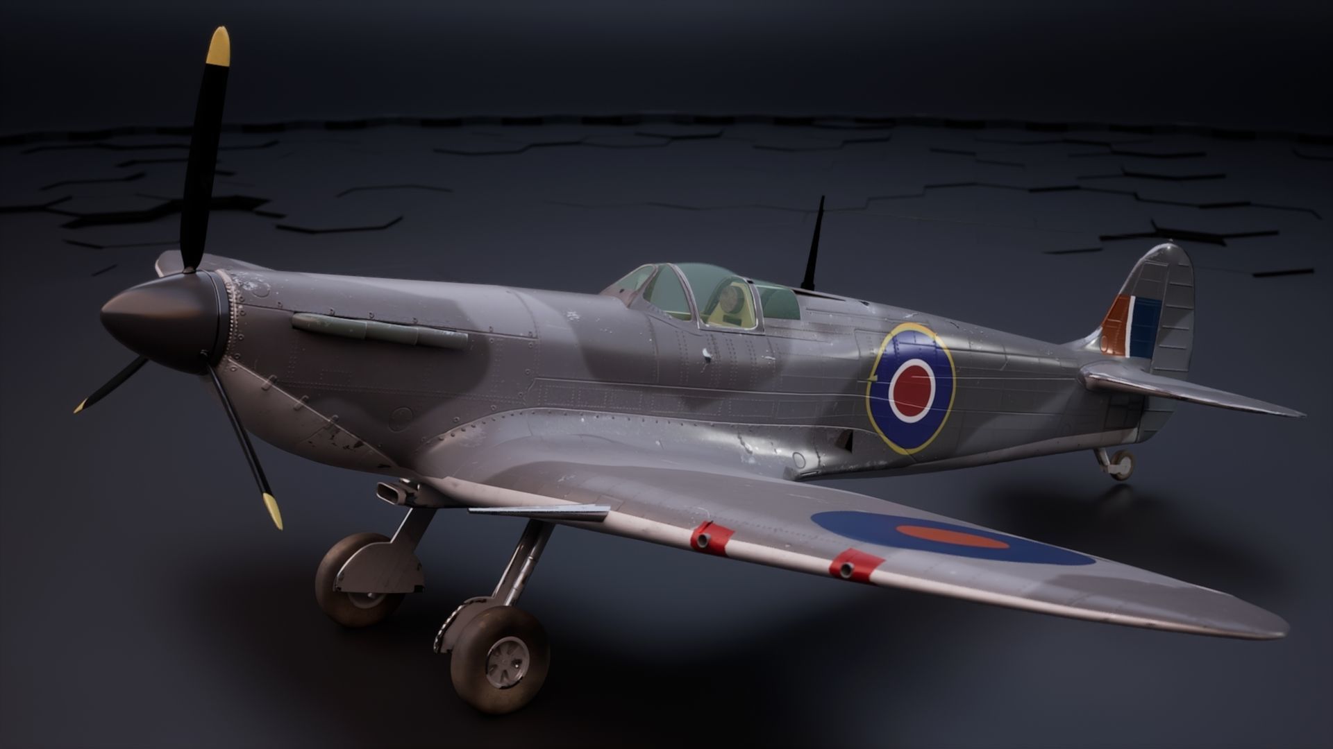 3D model Supermarine Spitfire MK VB VR / AR / low-poly | CGTrader