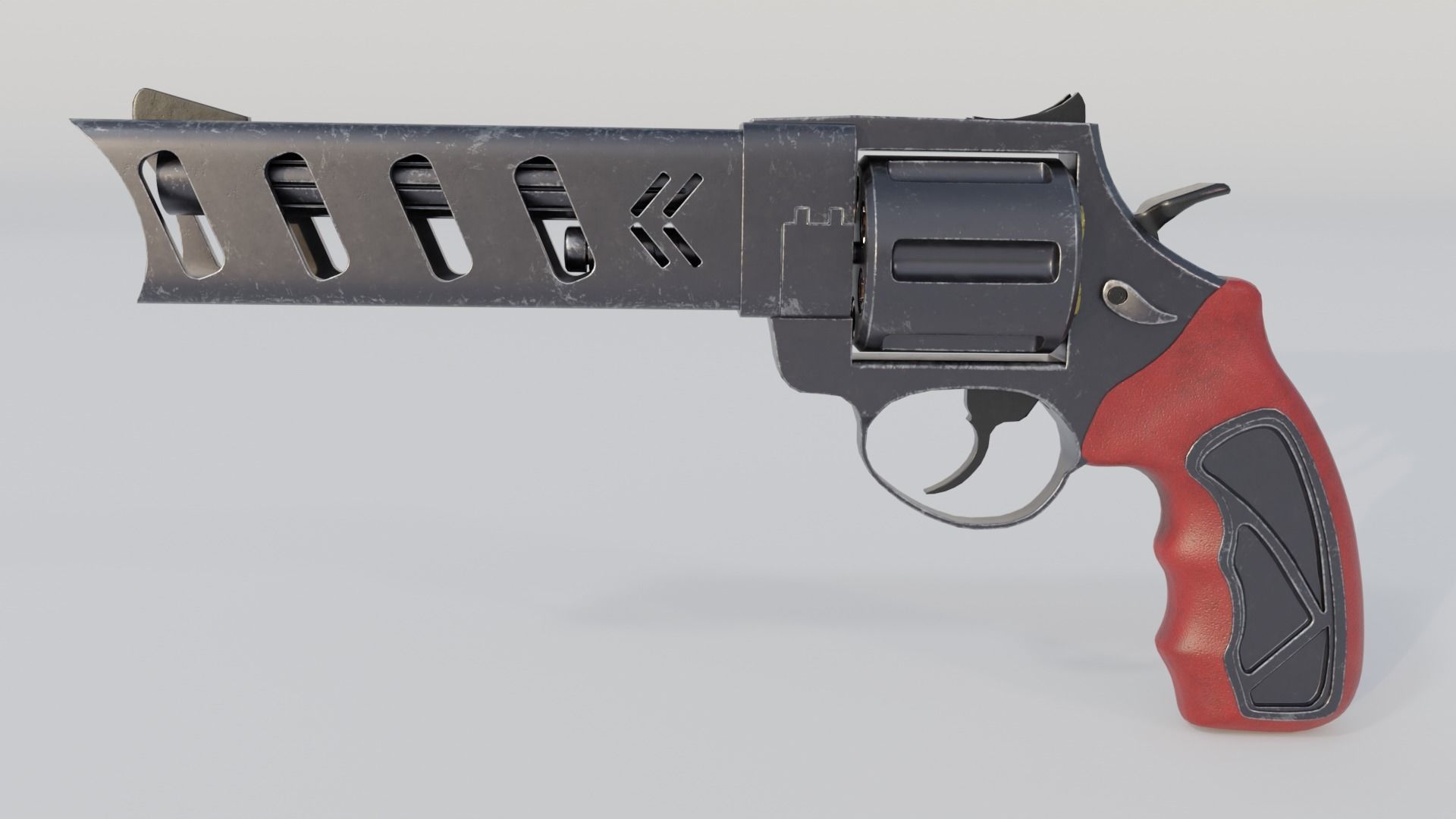 3D model Revolver Low-polly 3D model VR / AR / low-poly | CGTrader