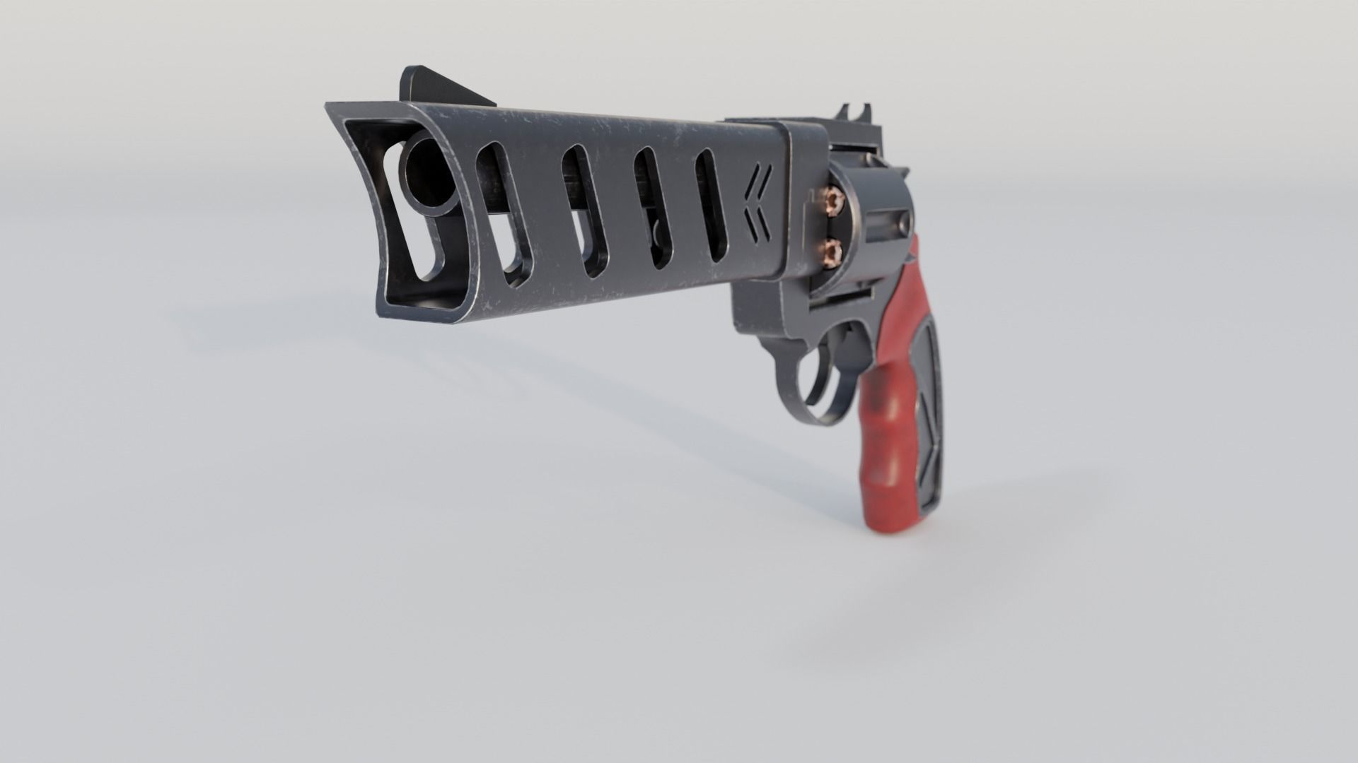 3D model Revolver Low-polly 3D model VR / AR / low-poly | CGTrader